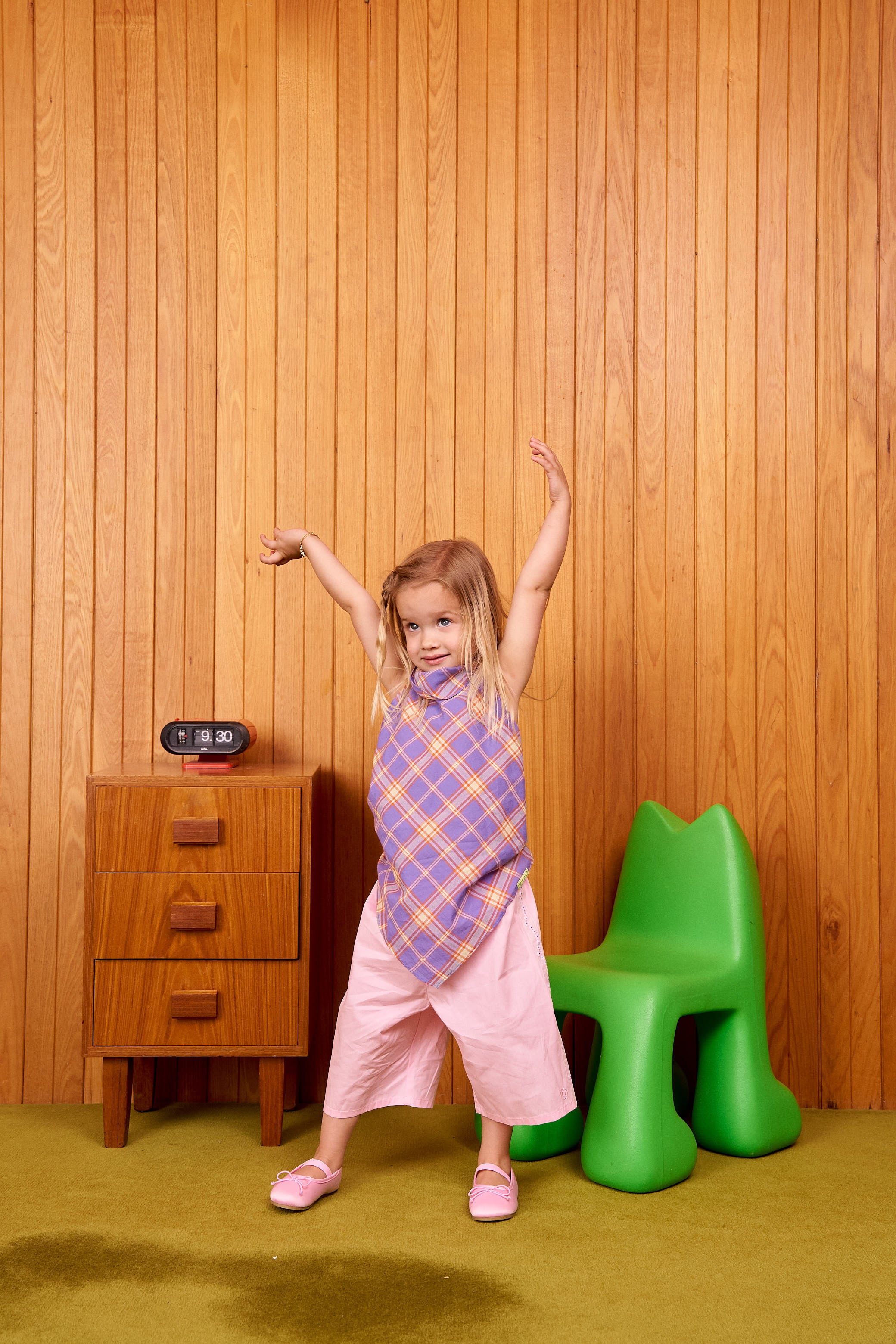 Ari Scarf Top | Iris Check – CUBBY